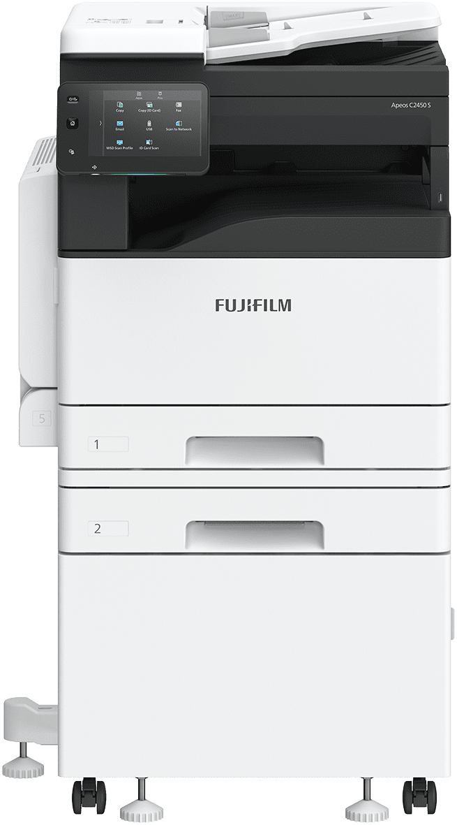 FujiFilm Apeos C2450 S Printer Colour A3, 2 trays, stand - AIS COPIERS